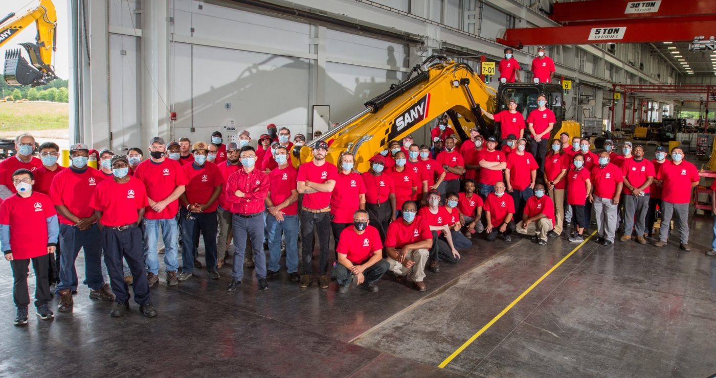 Milestones Made in Georgia: SANY America Completes 100th SY215C - SANY ...